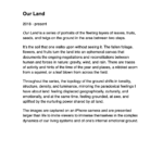Our Land – Cindy QIAO